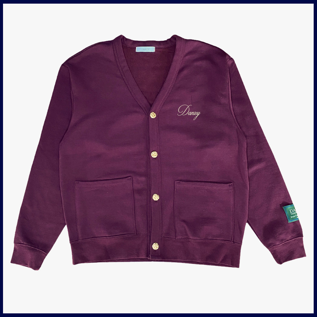 Danzy Signature Cardigan (Maroon) – danzyus